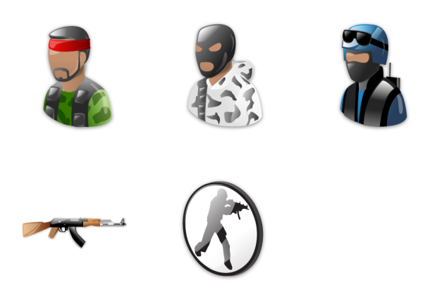 Counter Strike Icons Pack (PNG, ICO & ICNS) - WooIcon
